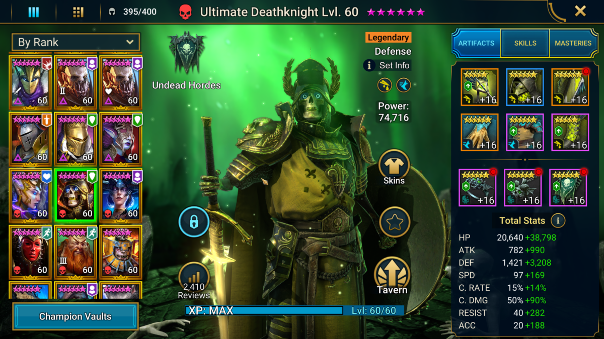 How to Gear Ultimate Deathknight in Raid Shadow Legends - HellHades ...