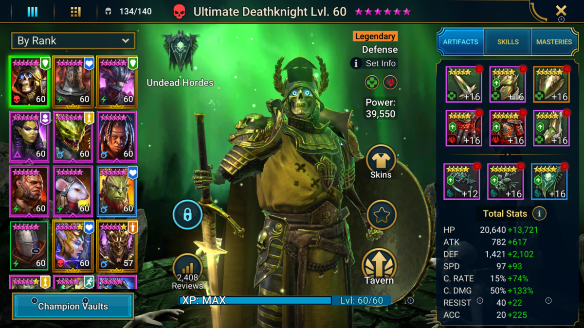 How to Gear Ultimate Deathknight in Raid Shadow Legends - HellHades ...