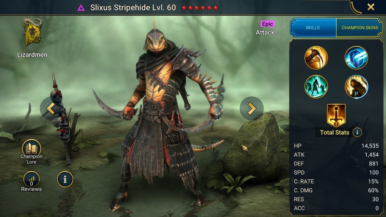 Slixus Stripehide - HellHades - Raid Shadow Legends
