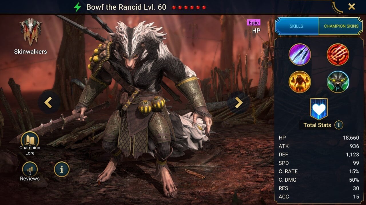 Bowf The Rancid - HellHades - Raid Shadow Legends