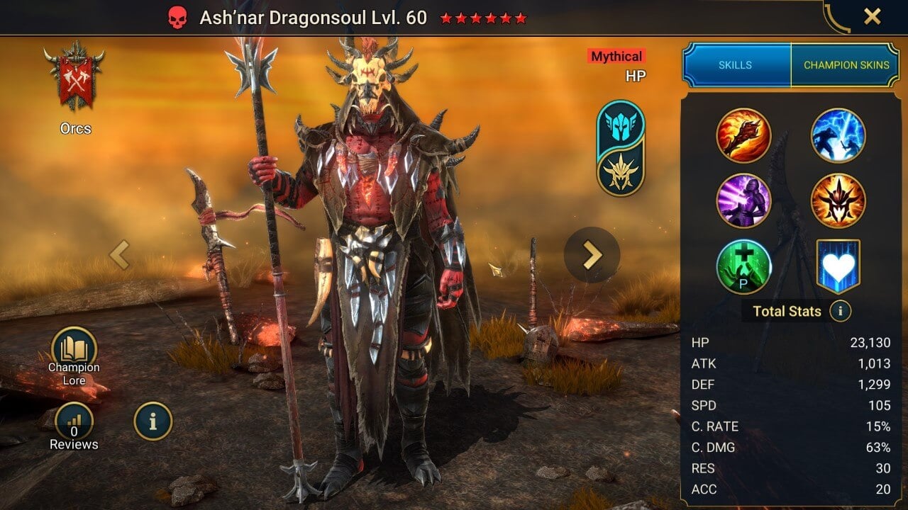 Ash’nar Dragonsoul - HellHades - Raid Shadow Legends