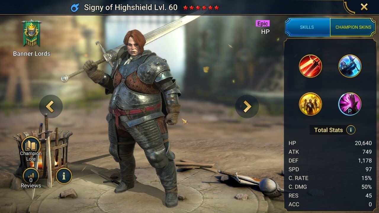 Signy Of Highshield - HellHades - Raid Shadow Legends