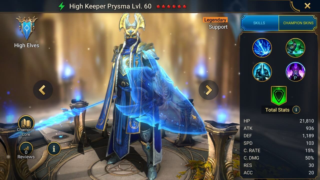 High Keeper Prysma - HellHades - Raid Shadow Legends