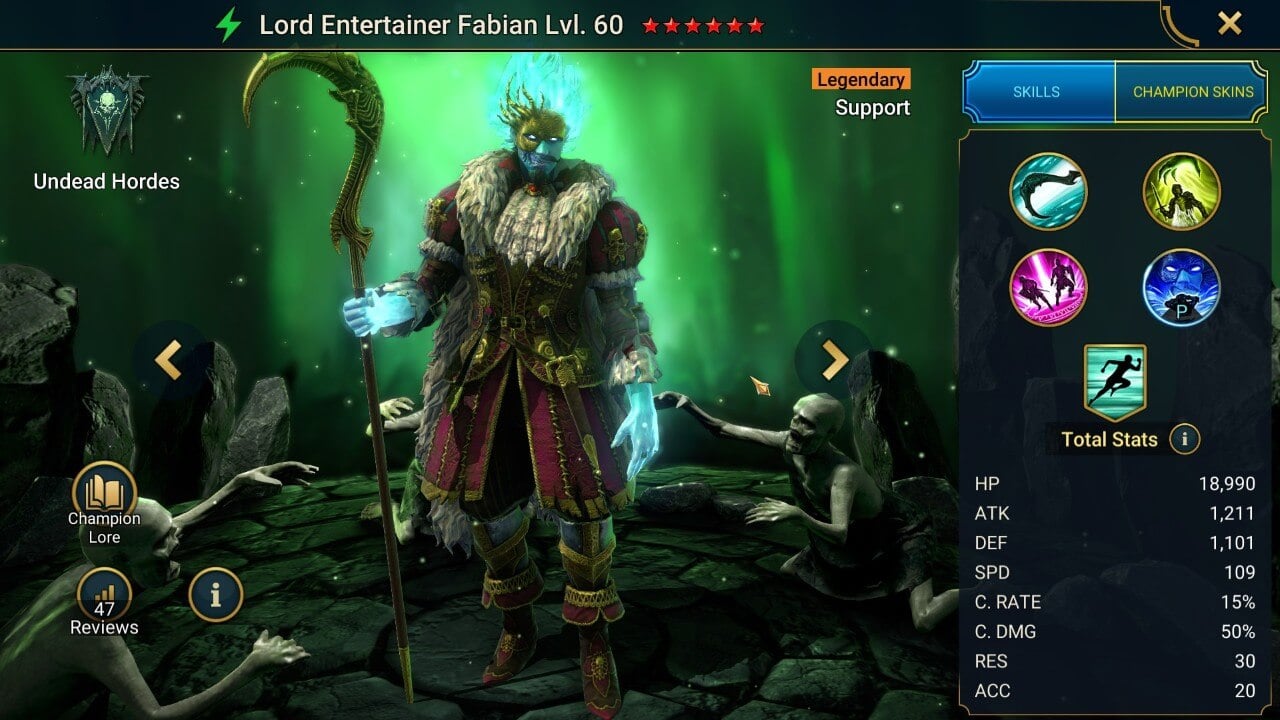 Lord Entertainer Fabian - HellHades - Raid Shadow Legends