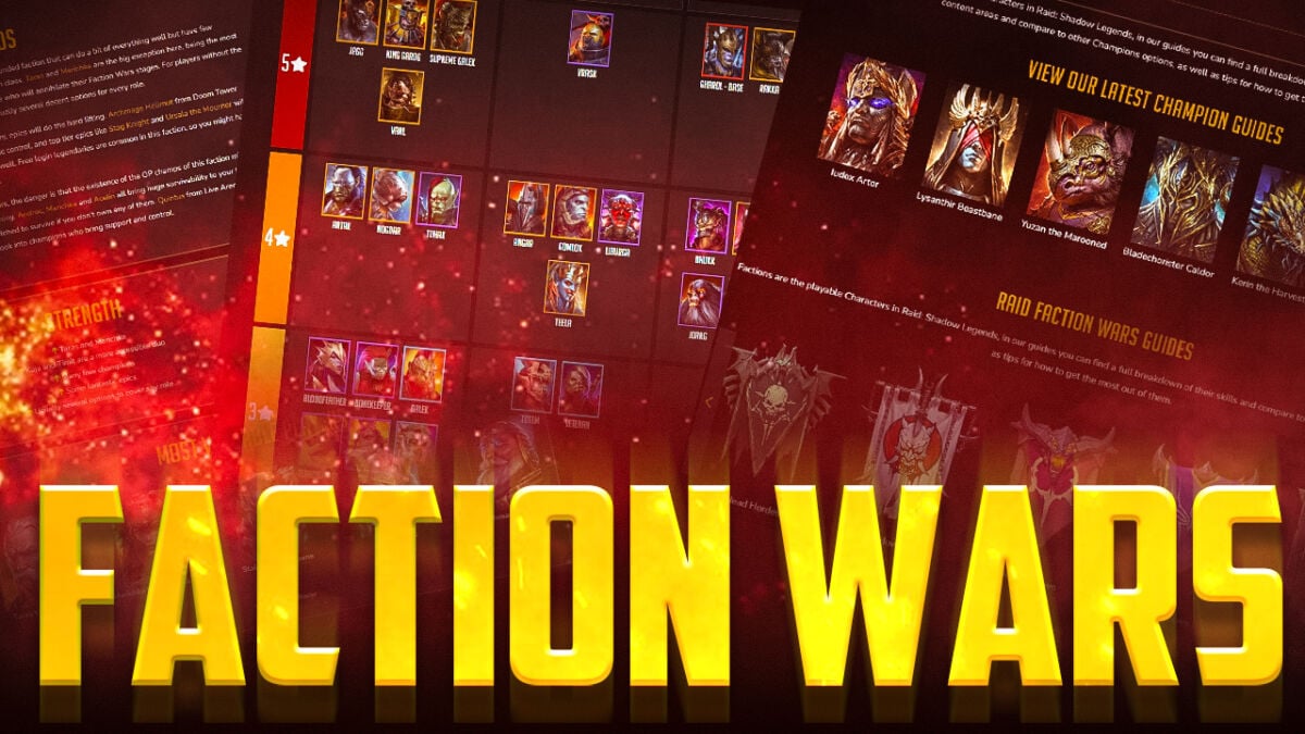Website Update: Our New Faction Wars Guides - HellHades
