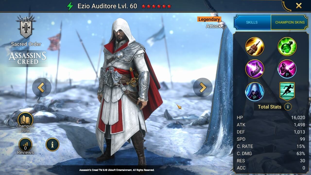 Ezio Auditore - HellHades - Raid Shadow Legends
